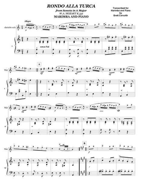 Rondo Alla Turca – Marimba Solo with Piano Accompaniment – Rhythmscape ...
