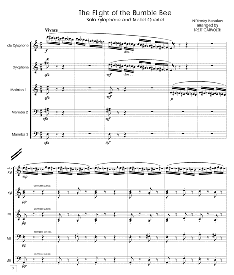 Flight of the Bumble Bee - Mallet Percussion Ensemble – Rhythmscape ...
